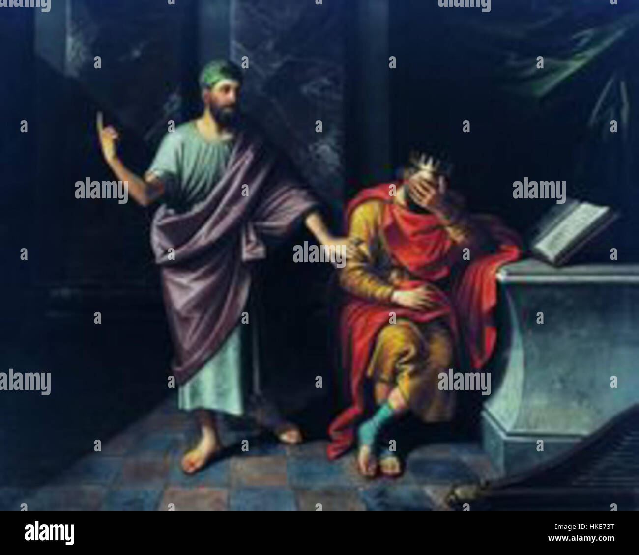 Louis Counet’s 'David und Natan' depicts a scene from the biblical ...