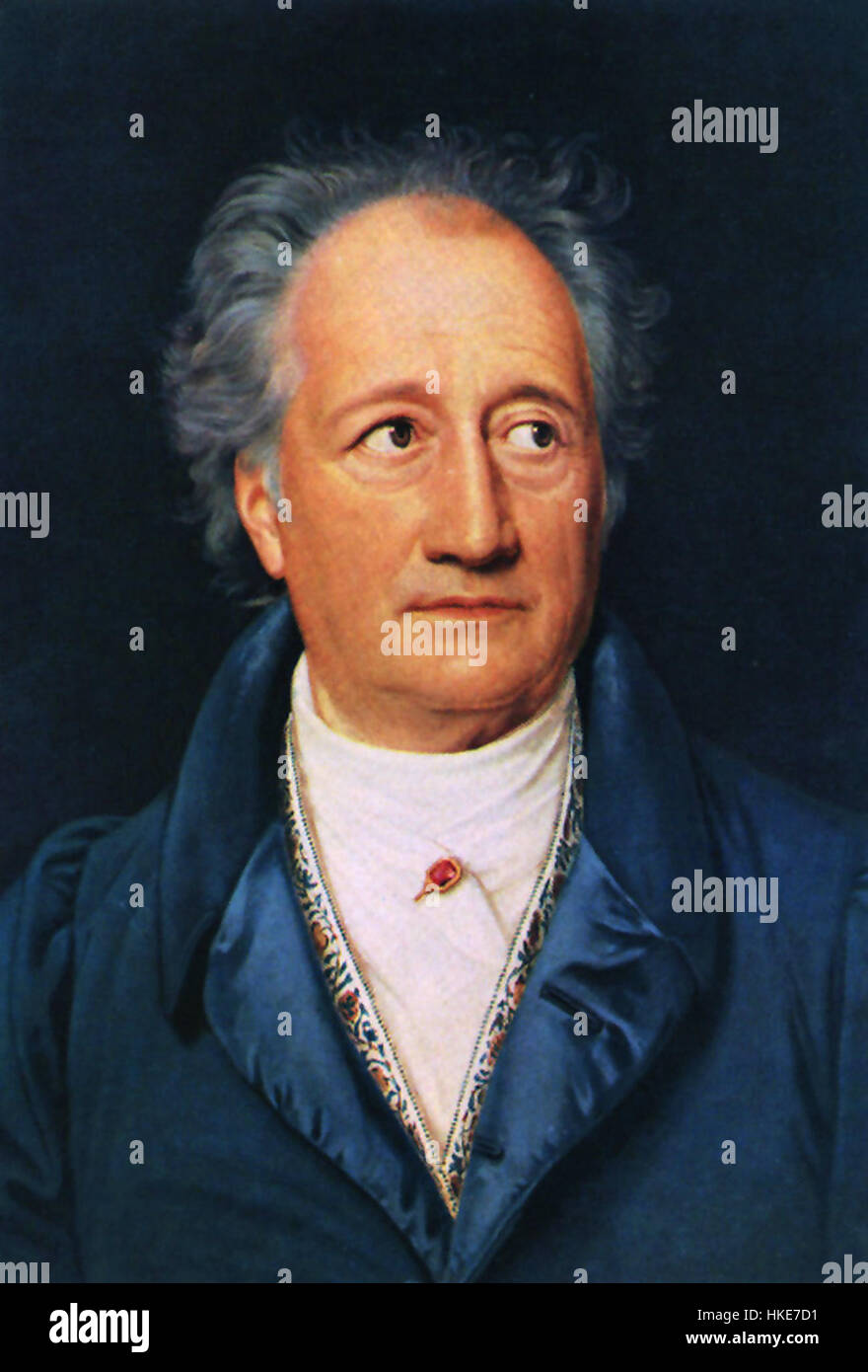 This portrait of Johann Wolfgang von Goethe, painted by Josef Stieler ...