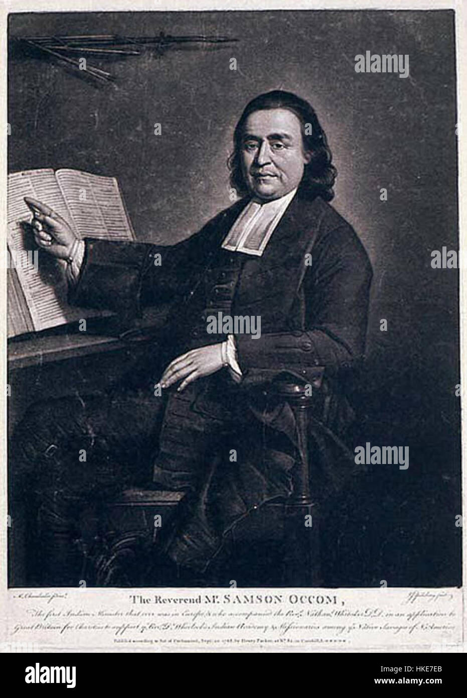 Rev Samson Occom Stock Photo - Alamy