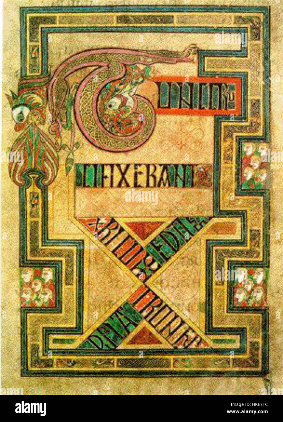 ‘Tunc Crucixerant’ from the Book of Kells depicts the crucifixion of ...