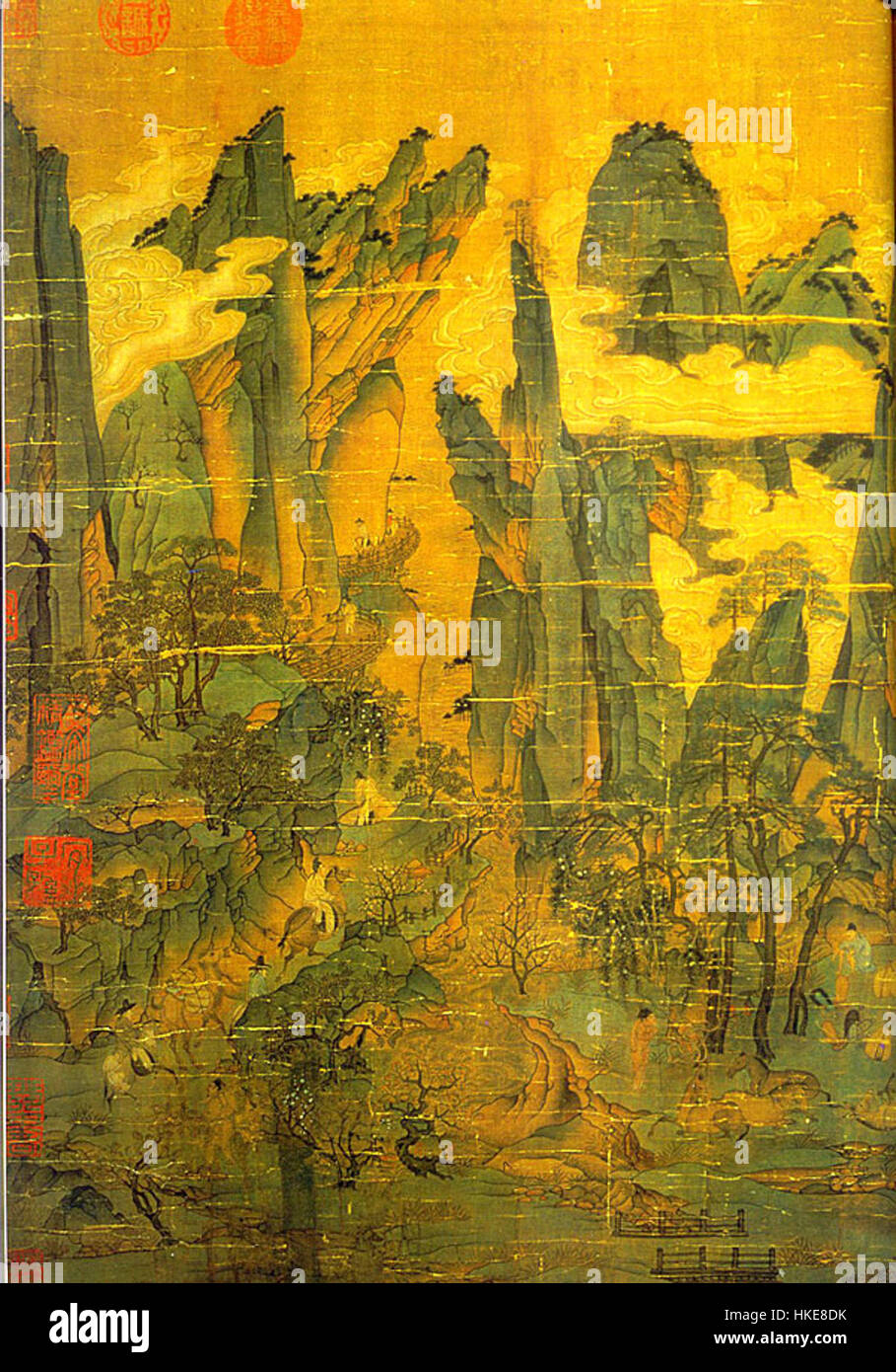 *Li Zhao Dao Tang Ming Huang to Shu Part1* is an artwork that depicts a ...