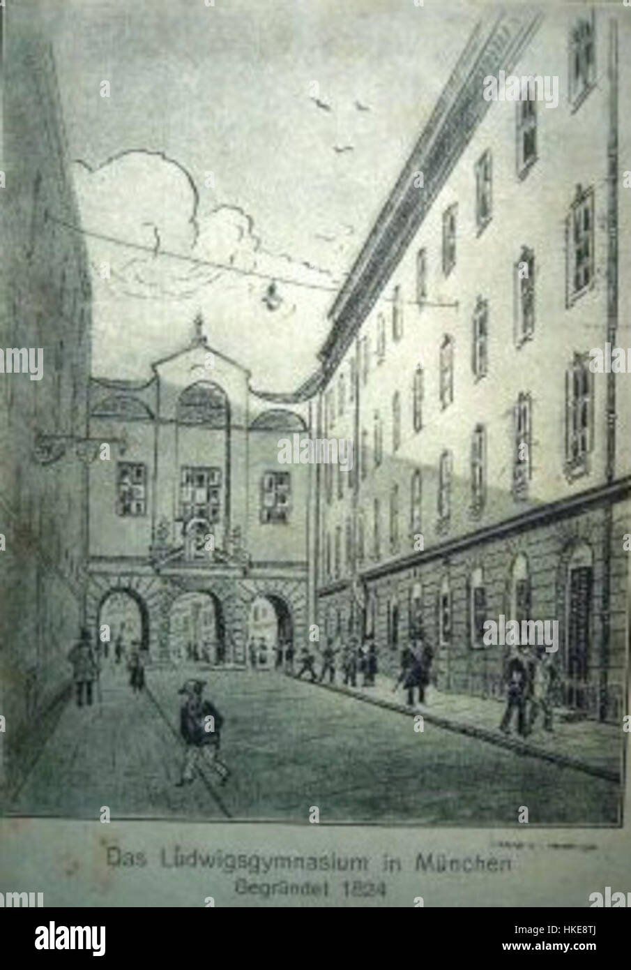 The Ludwig Gymnasium, built in 1824, is a historical educational ...