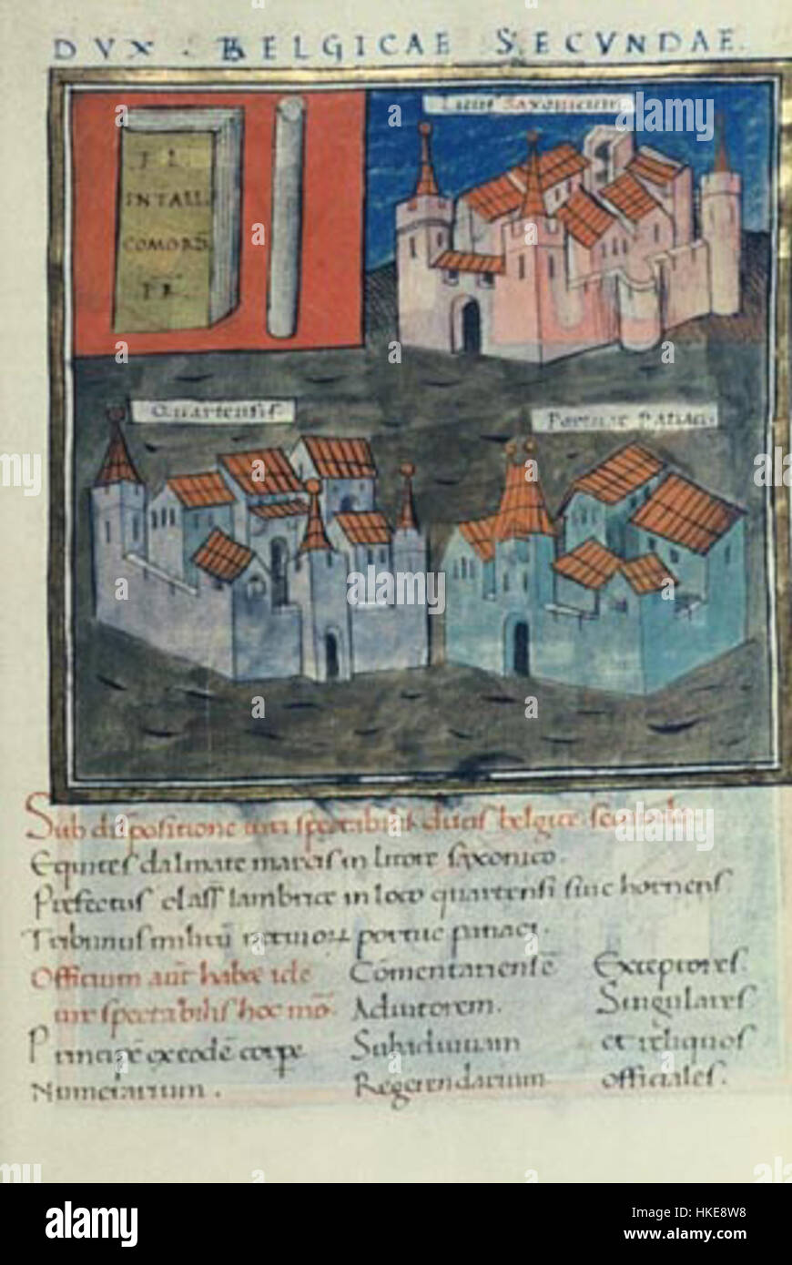 The 'Notitia Dignitatum' is an ancient Roman document, and this image ...
