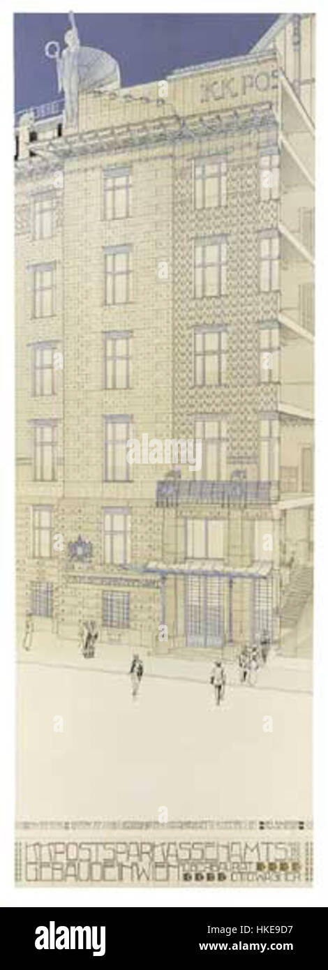 The artwork titled 'Otto Wagner 010' represents the architectural style ...