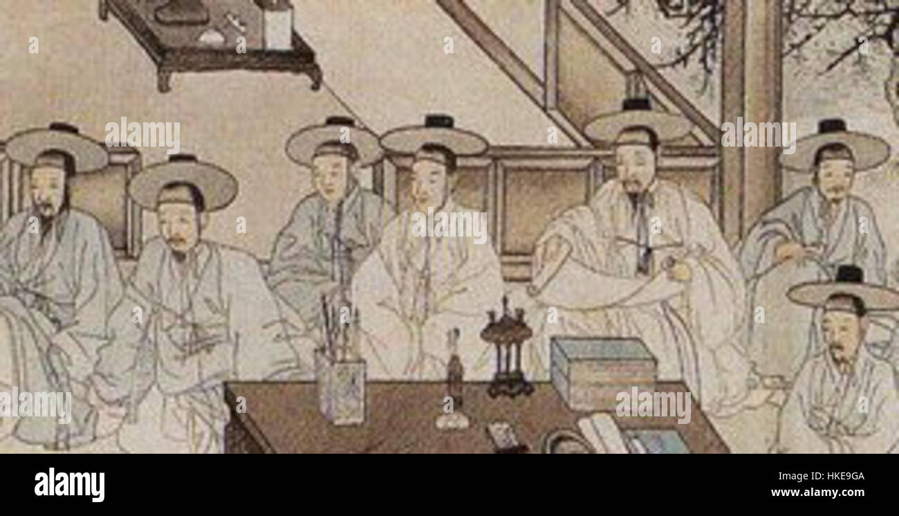 The painting *Middle Class in Joseon* provides a glimpse into the ...