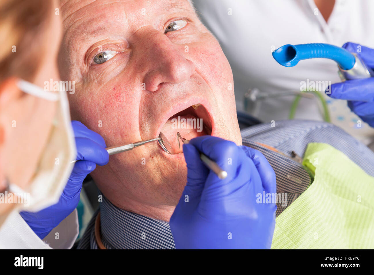 dental treatment of a senior man Stock Photo - Alamy