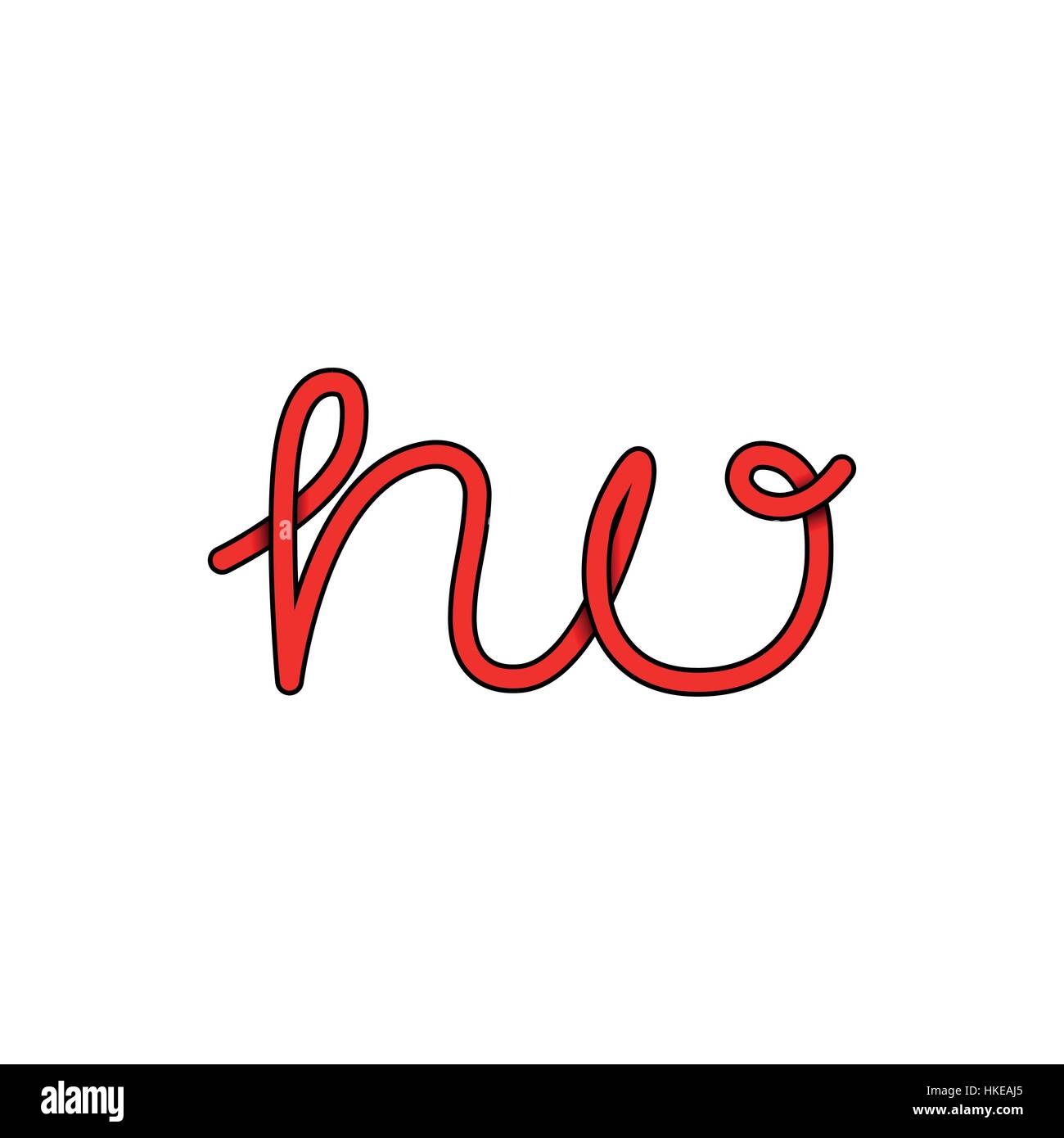 No word hand-lettering calligraphy. vector Lettering Stock Vector Image ...