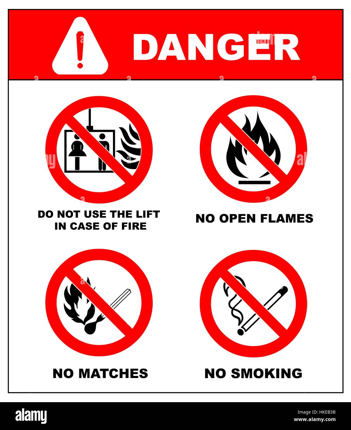 No smoking, No open flame, no matches, no lift Stock Vector Image & Art ...