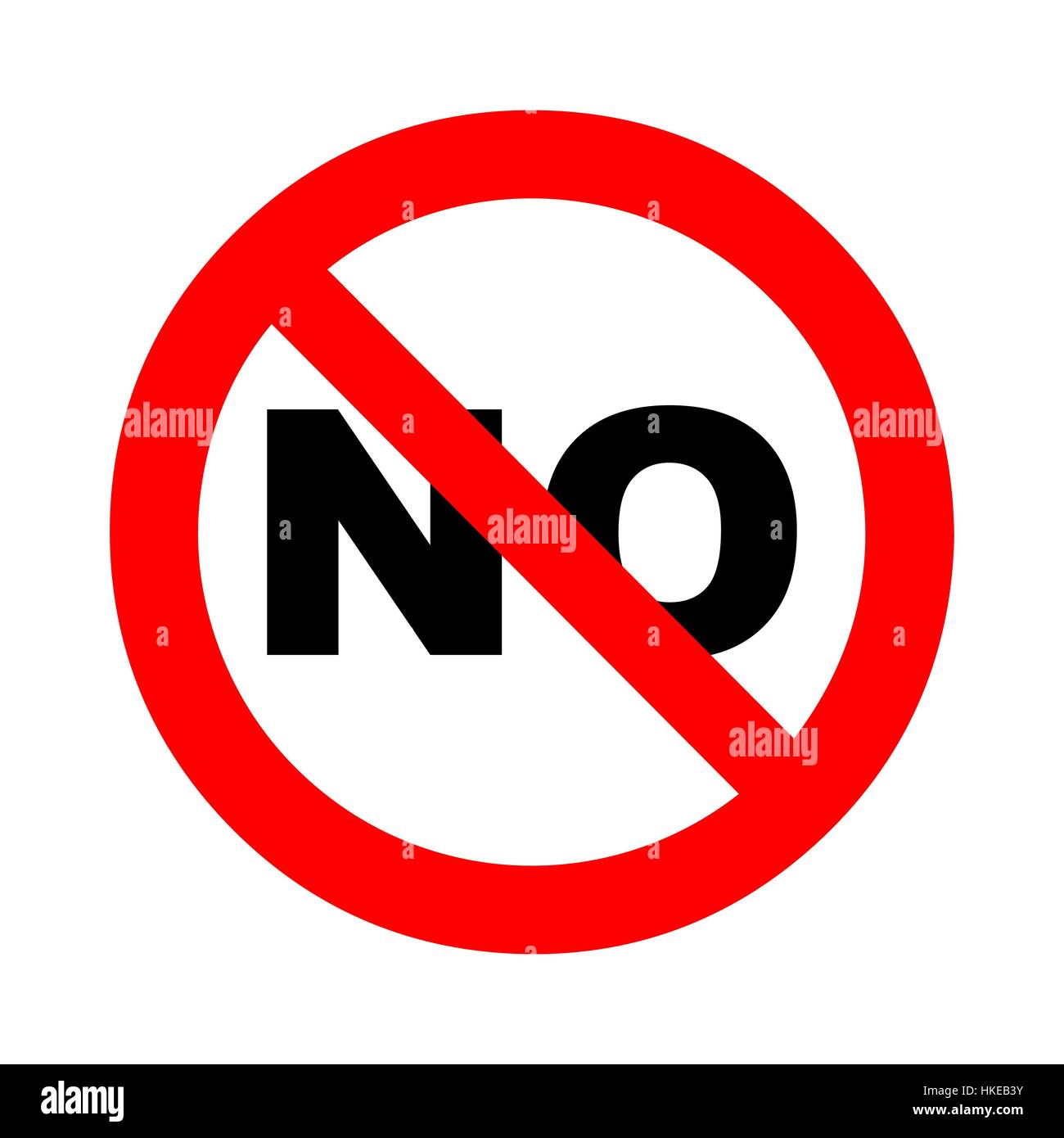 Prohibition, forbidden sign. Vector illustration Stock Vector Image ...