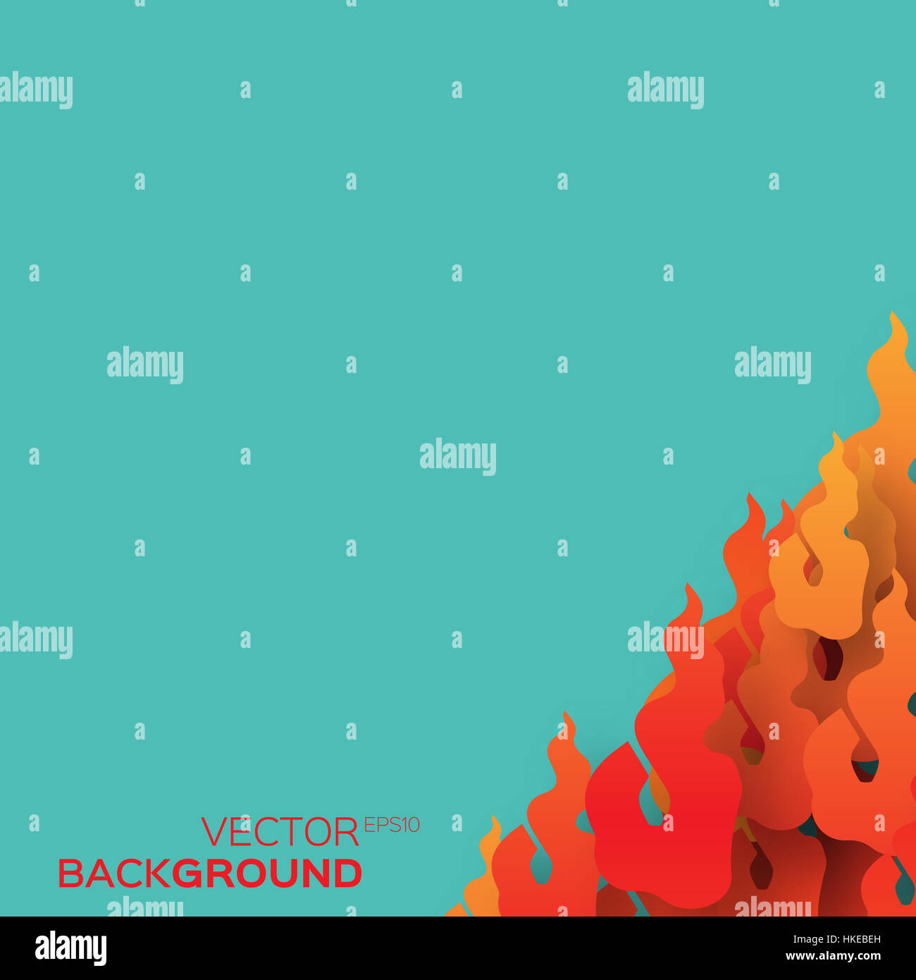 Classical Traditional Chinese paper flame shapes, fiery concept design ...