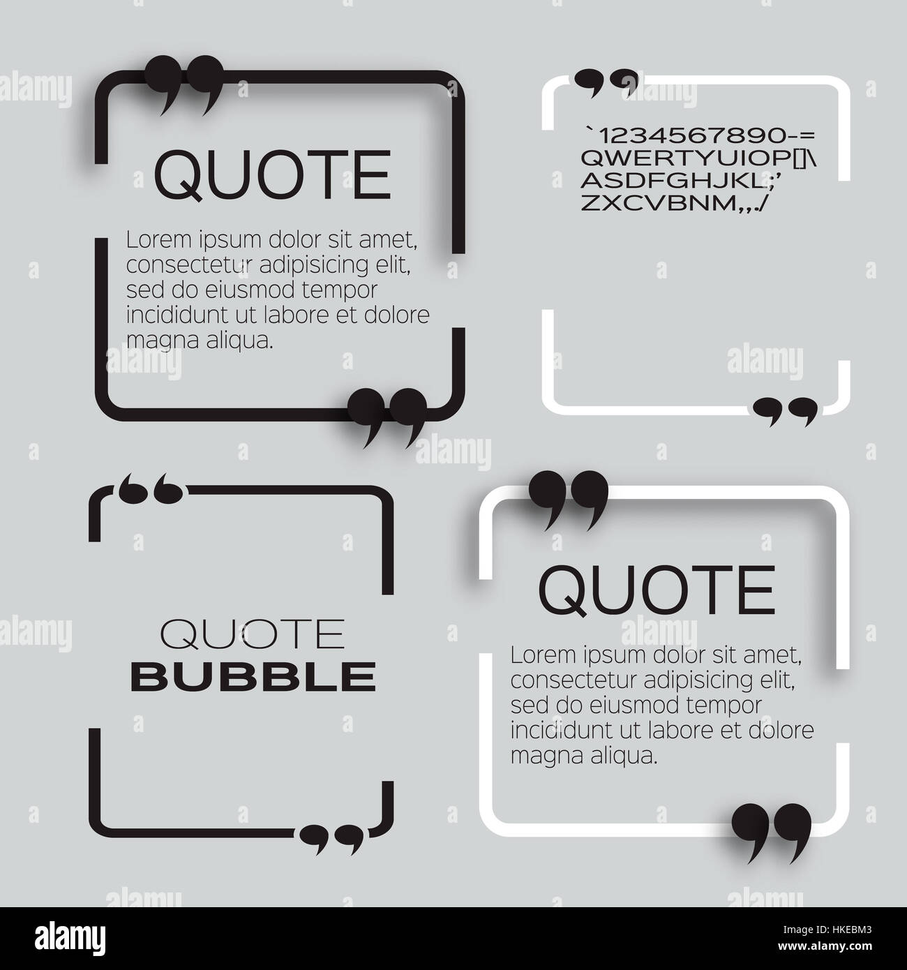 Quote bubble. Empty Citation text box template. Quote blank Stock Photo ... Quote bubble. Empty Citation text box template. Quote blank Stock Photo ...