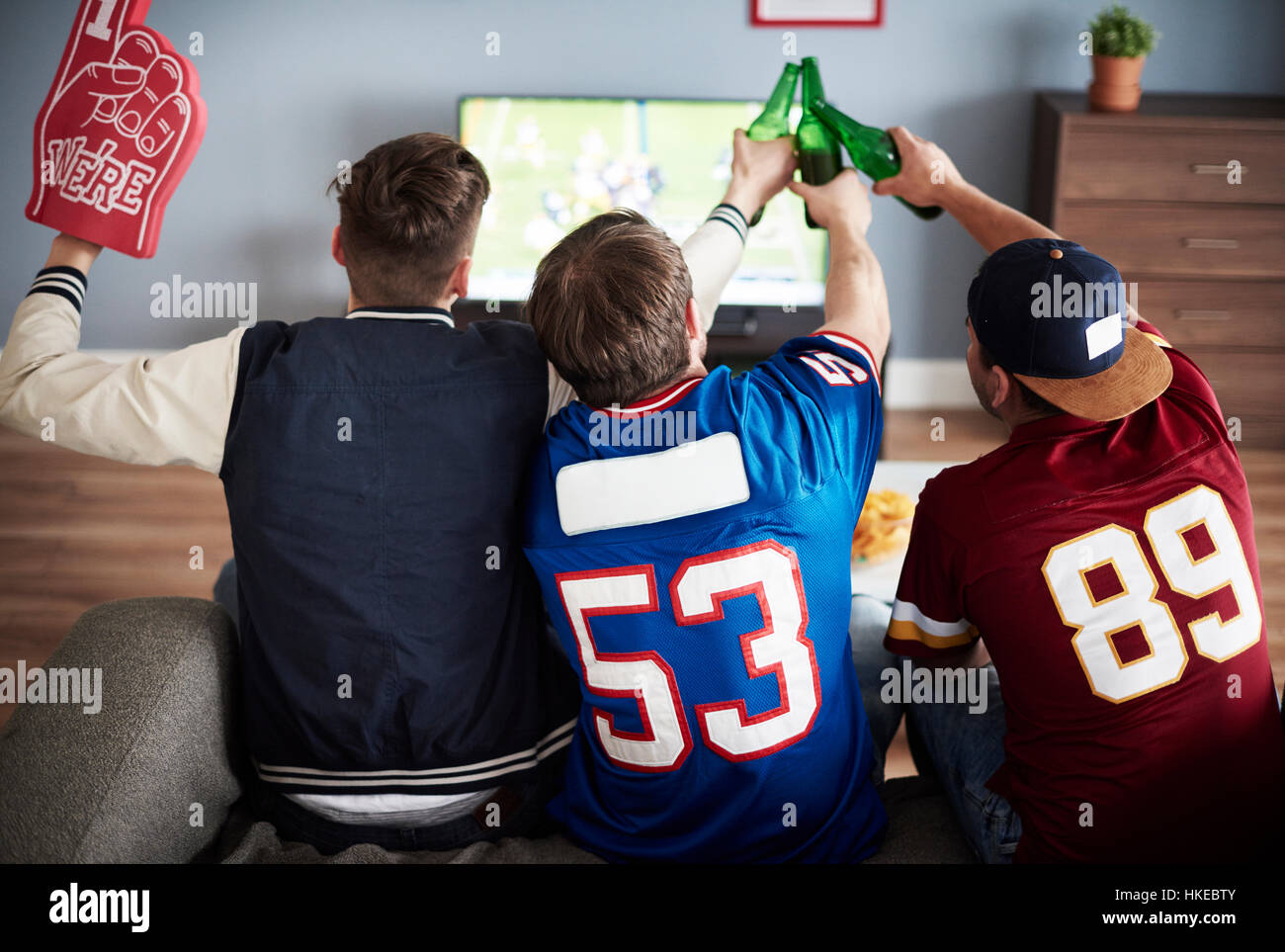 Watching match game hi-res stock photography and images - Alamy