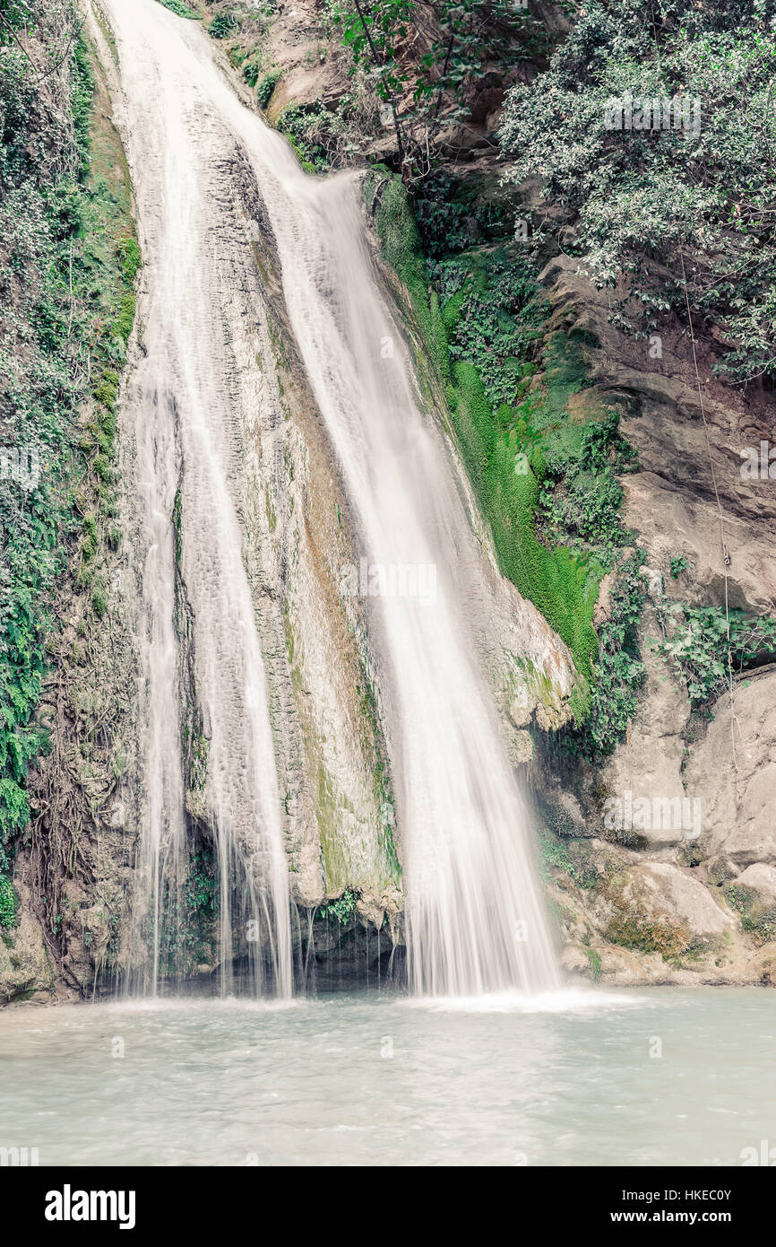 Neda Waterfalls among the rocks and forest Stock Photo - Alamy
