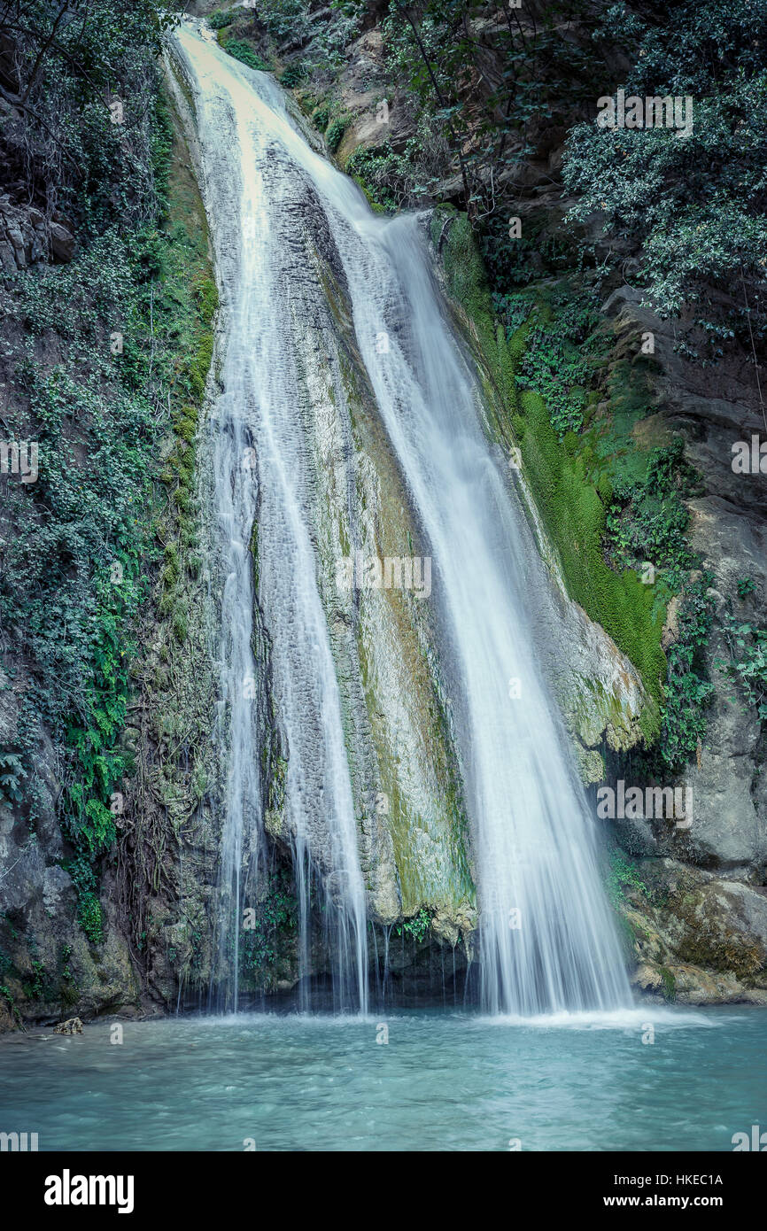 Neda Waterfalls among the rocks and forest Stock Photo - Alamy