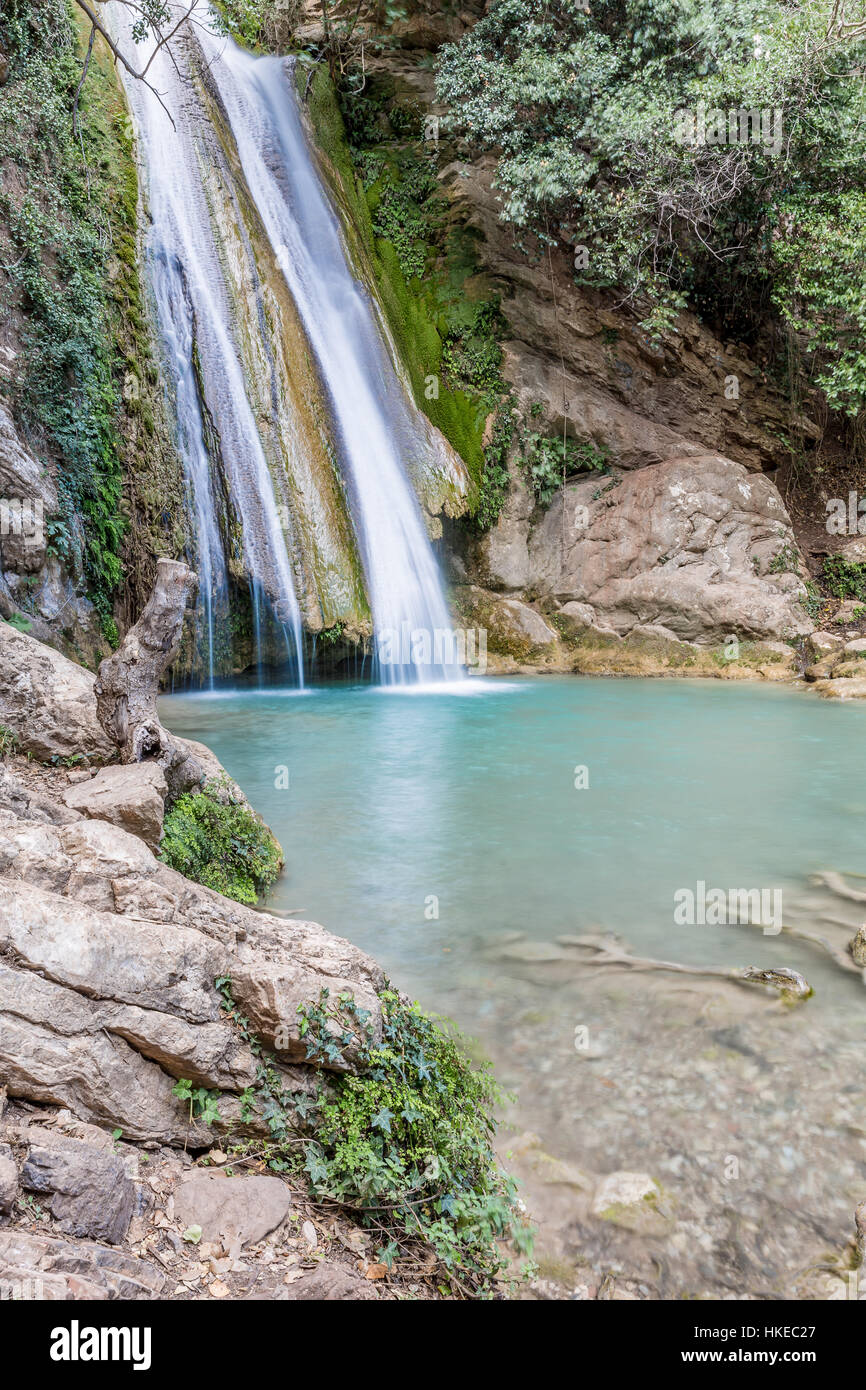 Neda Waterfalls among the rocks and forest Stock Photo - Alamy