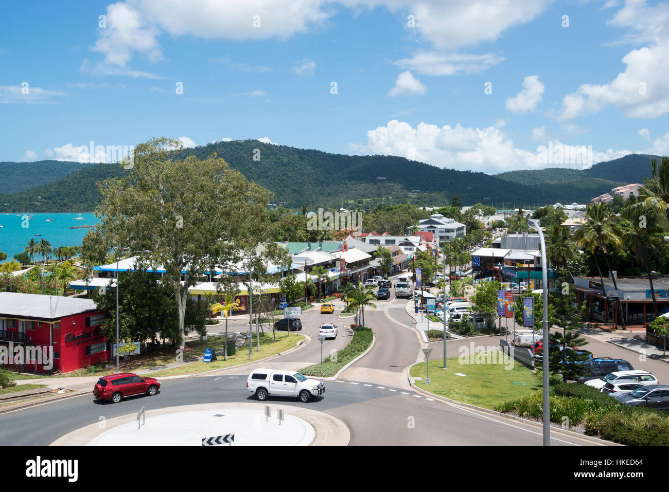 A summer day in Airlie Beach Queensland, East Coast Australia Stock ...