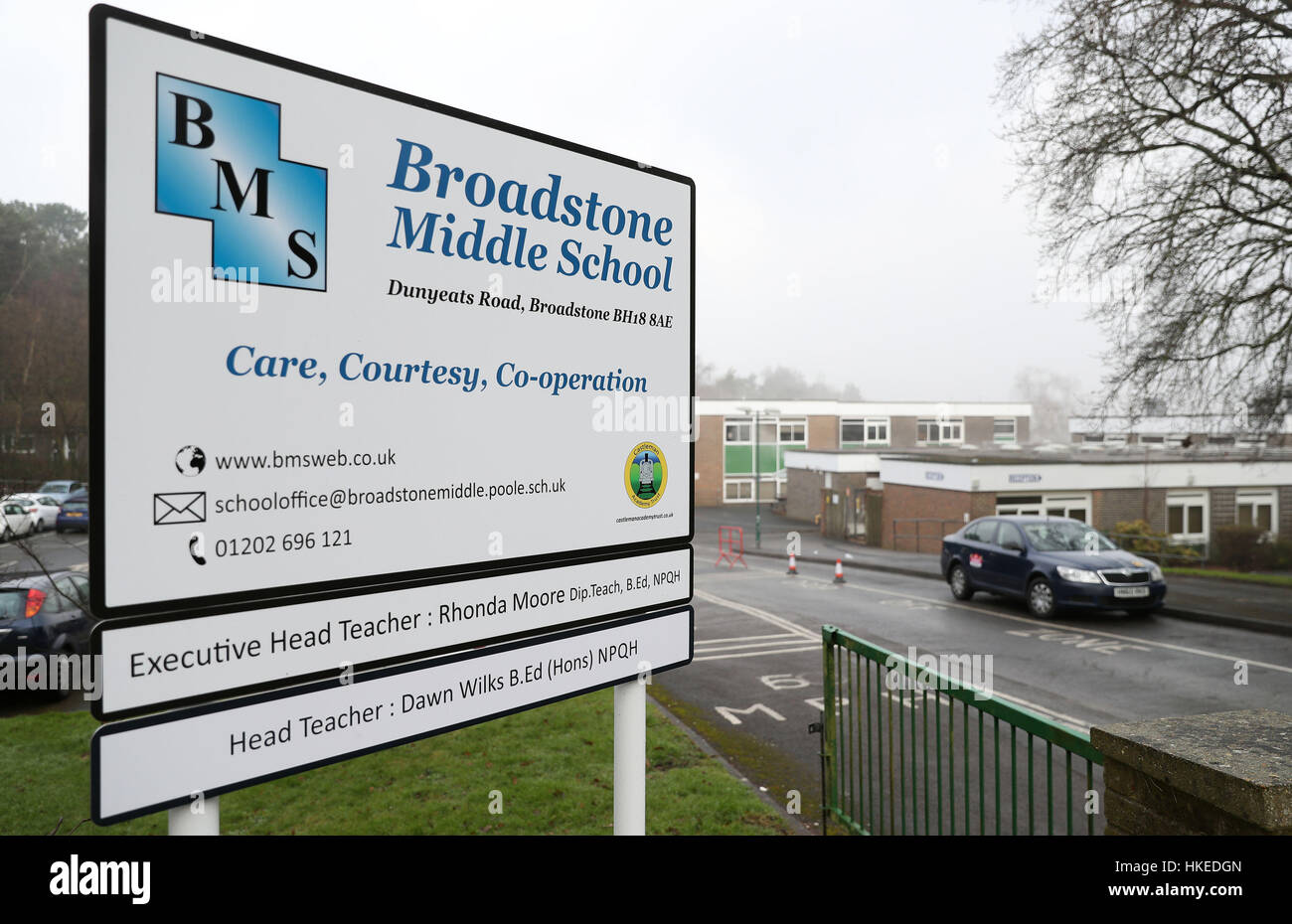 Broadstone middle school near to poole in dorset hi-res stock ...