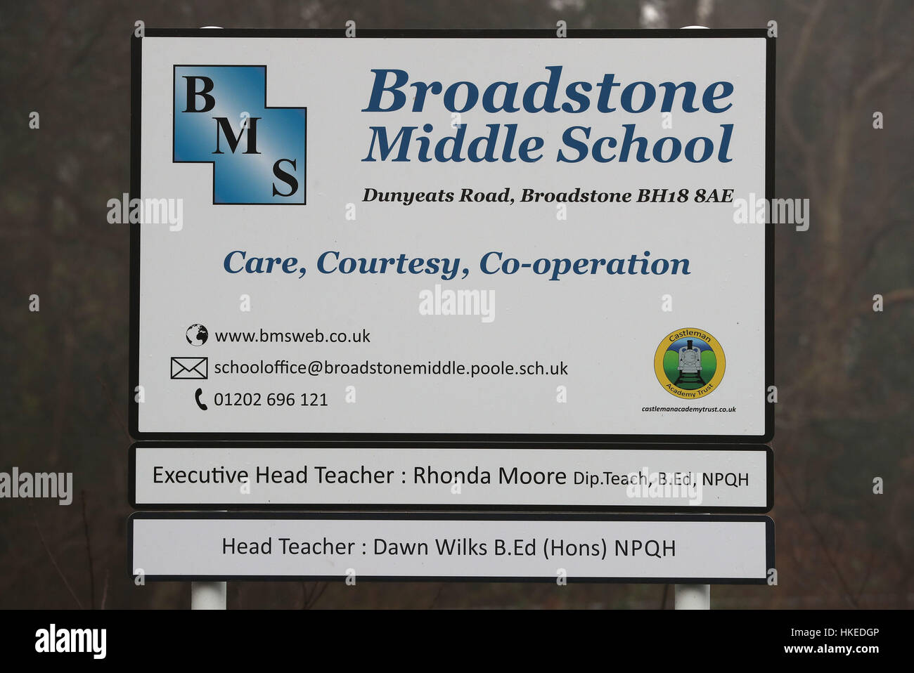 Broadstone middle school near to poole in dorset hi-res stock ...