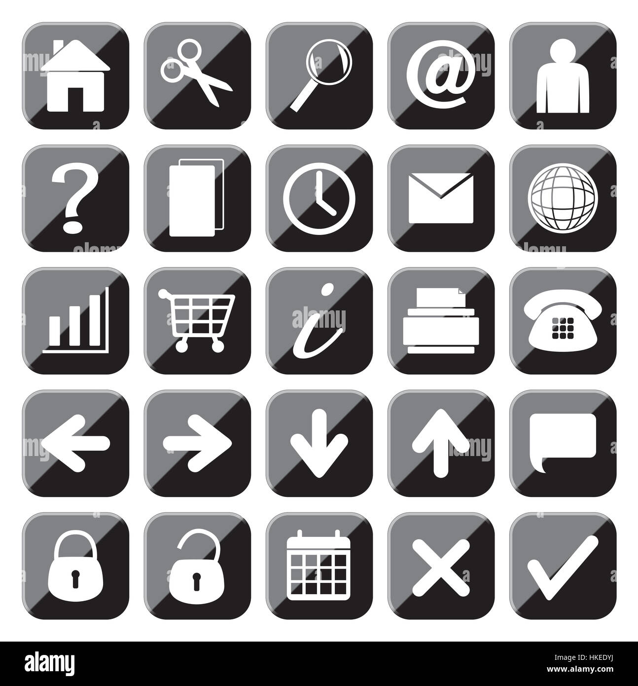 Web symbols hi-res stock photography and images - Alamy