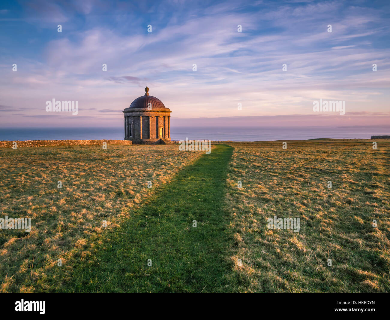 Mussenden temple, Castlerock, County Antrim, Ulster region, northern ...