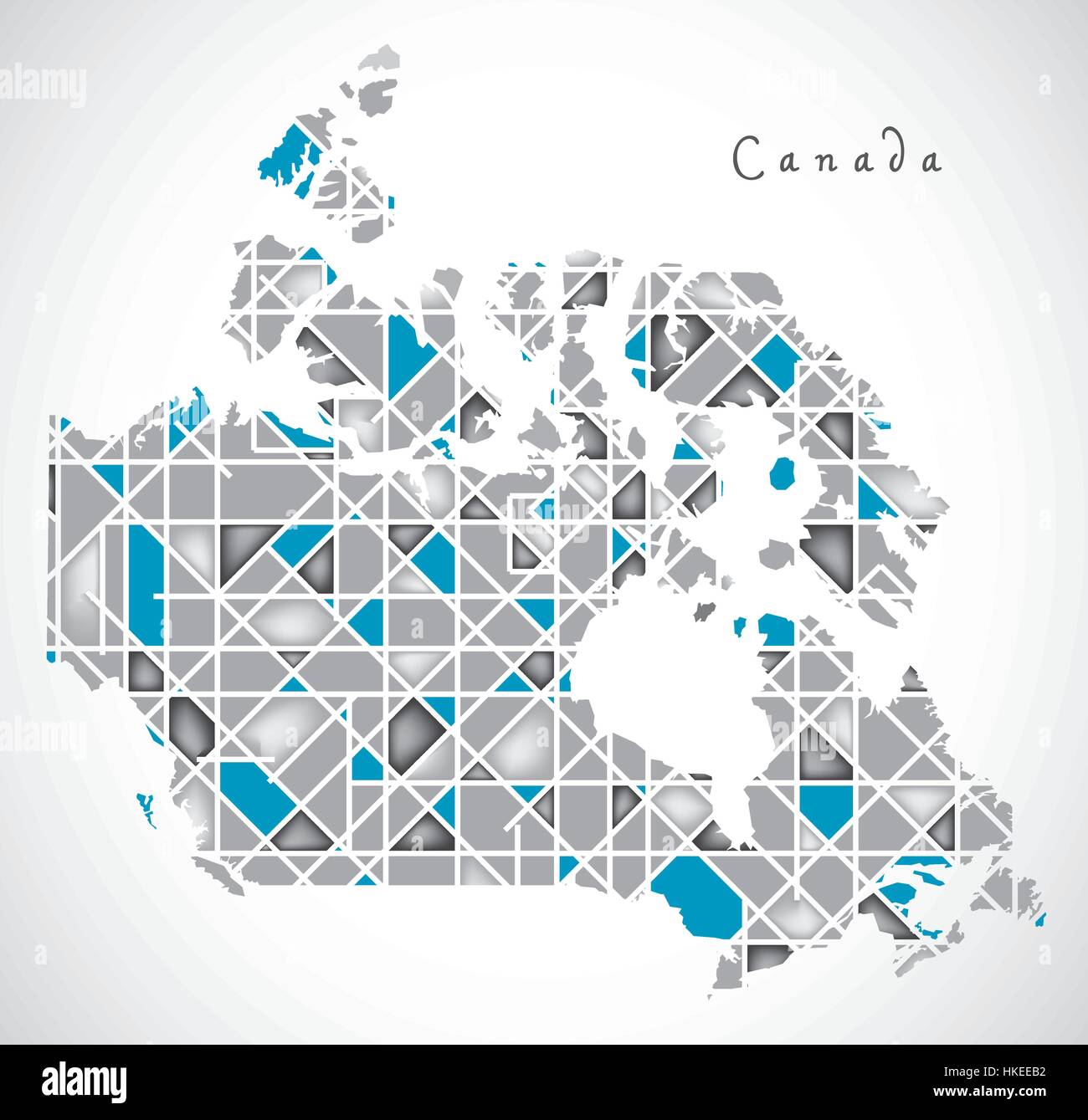 Canada Map crystal diamond style artwork illustration Stock Vector ...