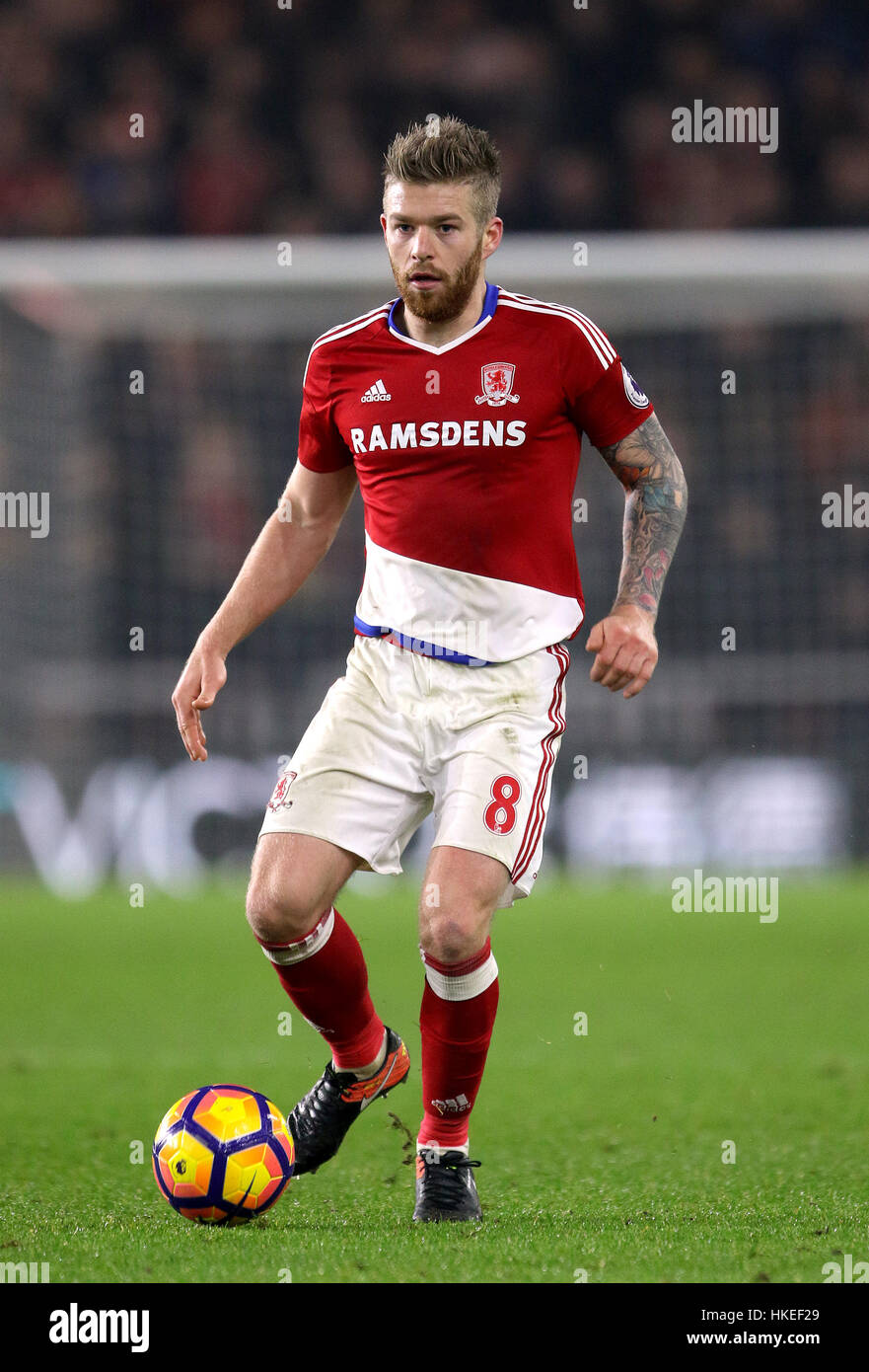 Middlesbrough's Adam Clayton Stock Photo - Alamy