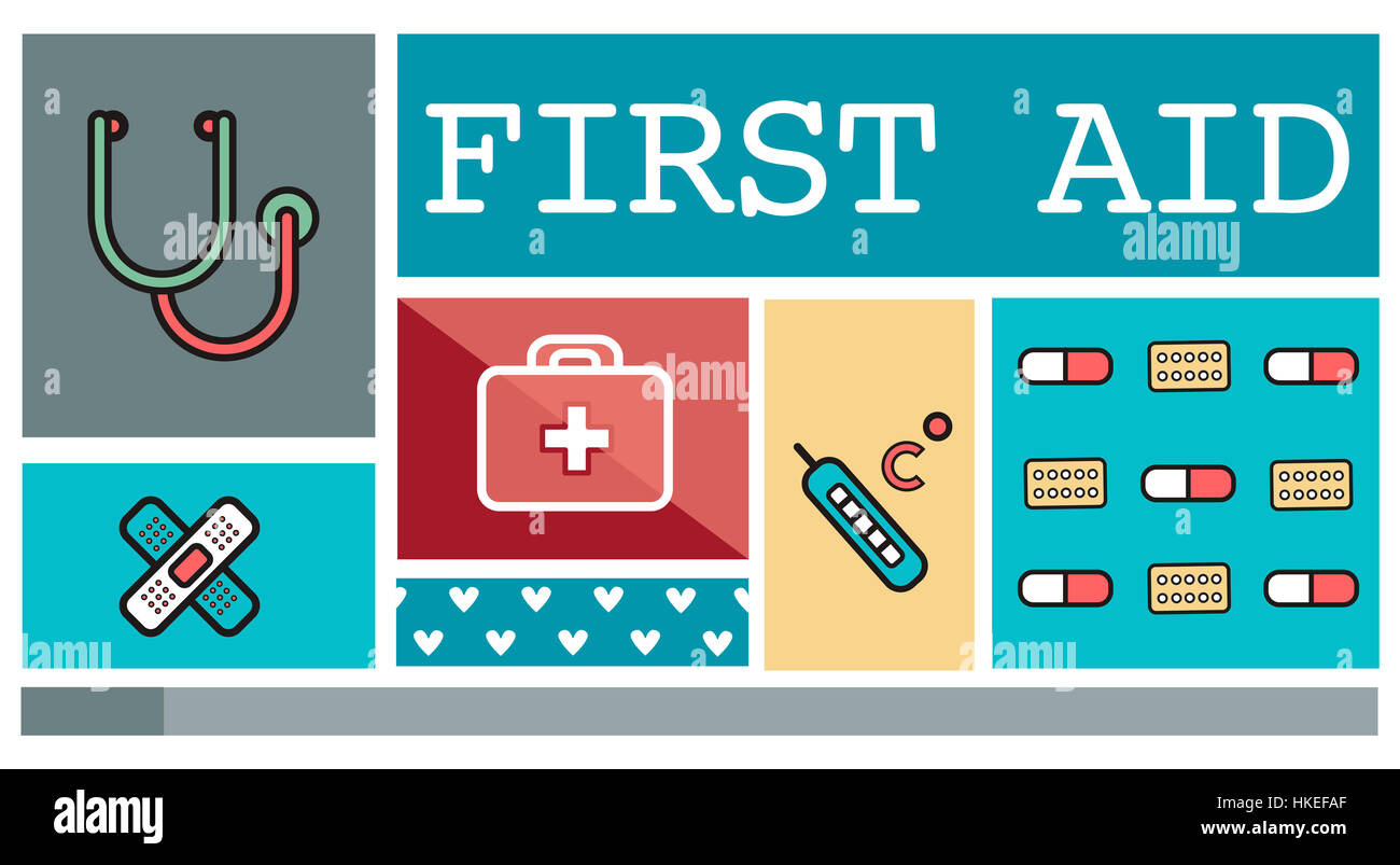 First Aid Kit Health Concept Stock Photo - Alamy