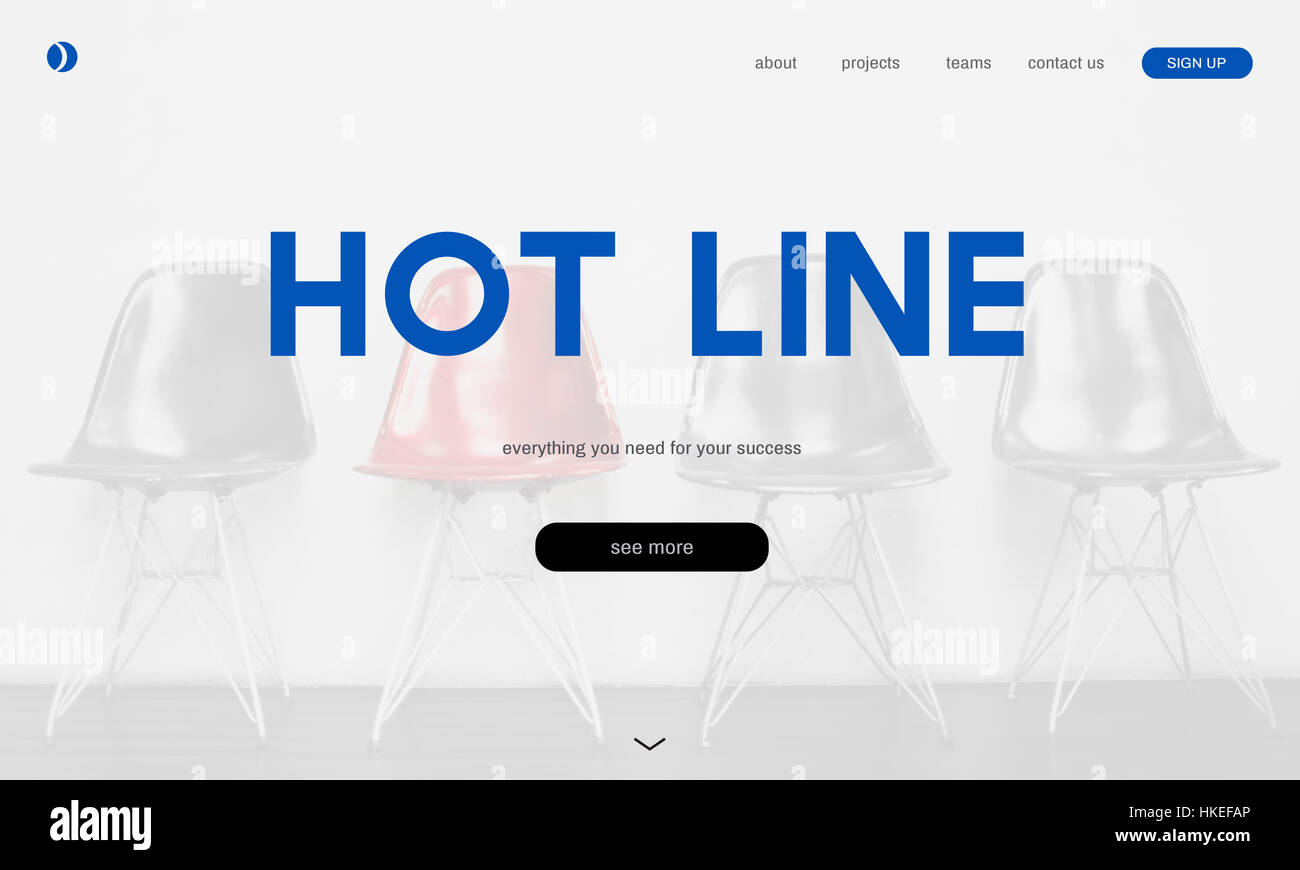 Call Center Hot Line Information Concept Stock Photo - Alamy