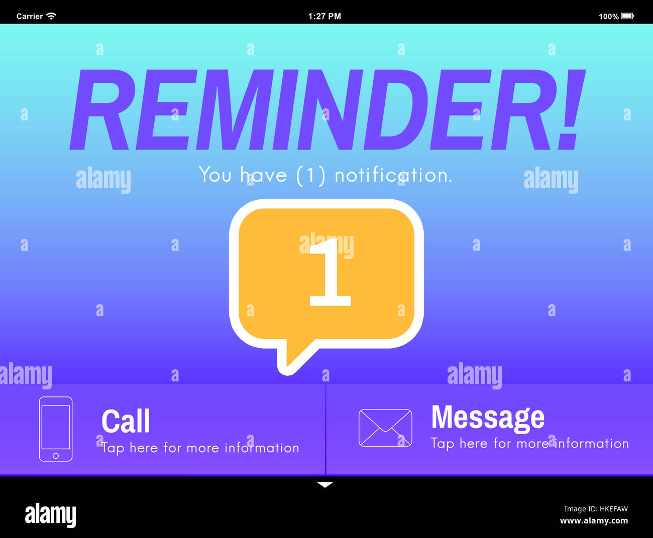 Messaging Communication Notification Alert Reminder Concept Stock Photo ...