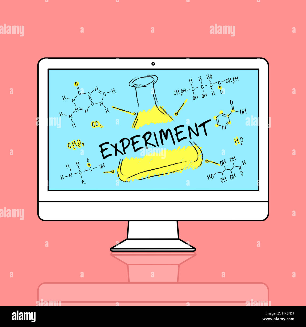 Science Experiment Laboratory Formula Chemical Concept Stock Photo - Alamy