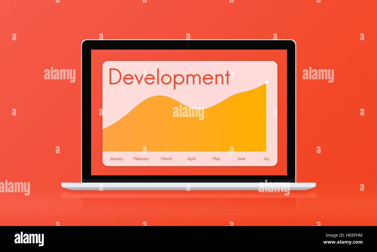 Graph Progress Report Analysis Concept Stock Photo - Alamy