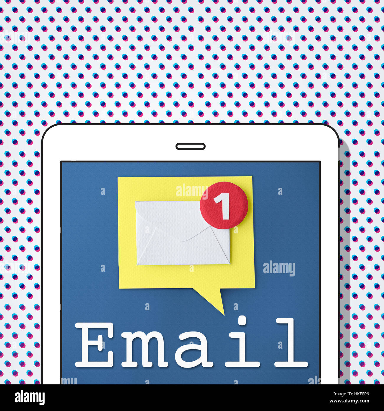 Email Conversation New Message Concept Stock Photo - Alamy