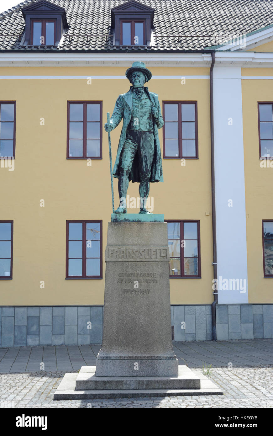 Monument of Frans Suell (1744-1818). Swedish businessman. Statue by ...