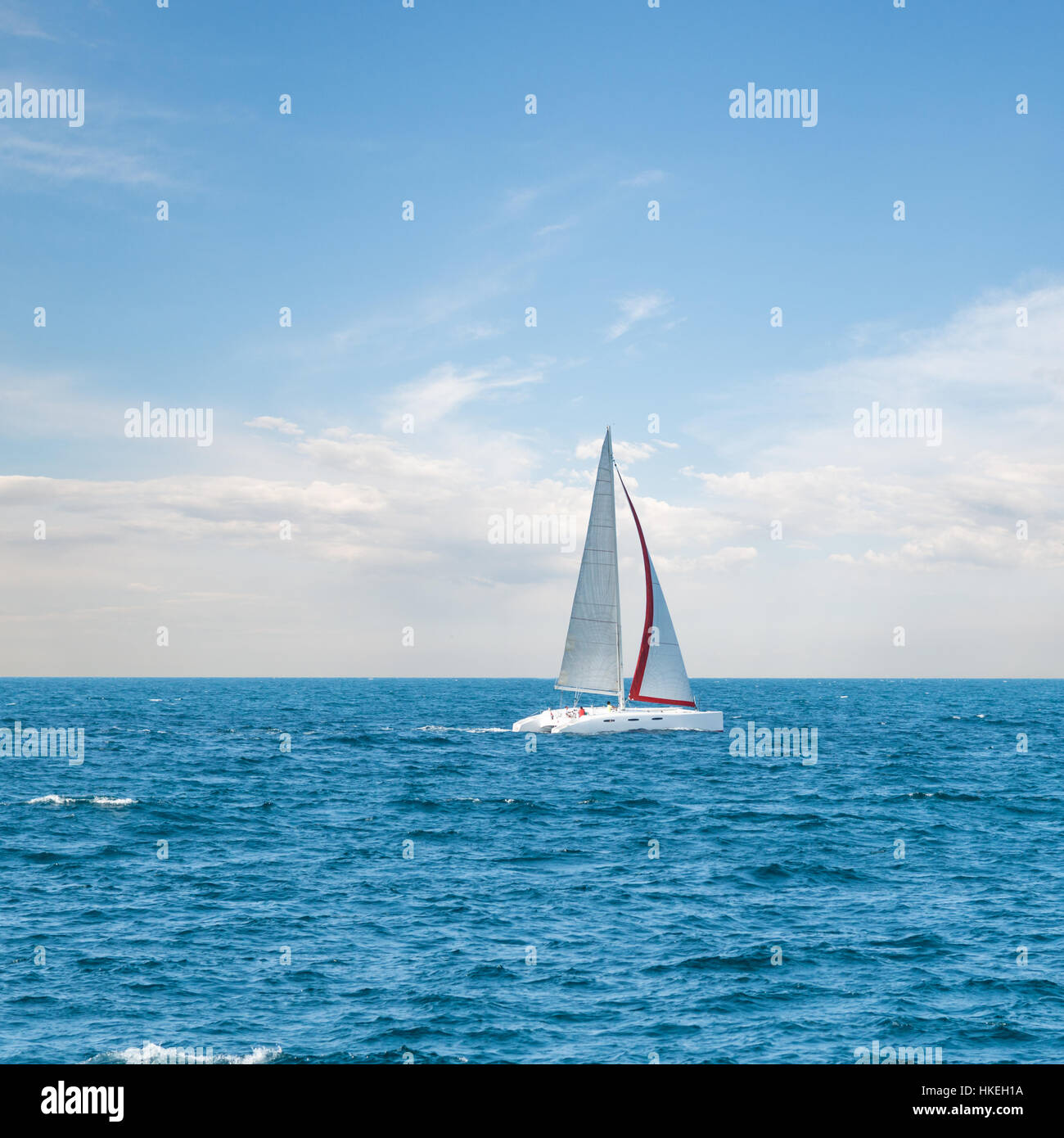 Modern sailboat hi-res stock photography and images - Alamy