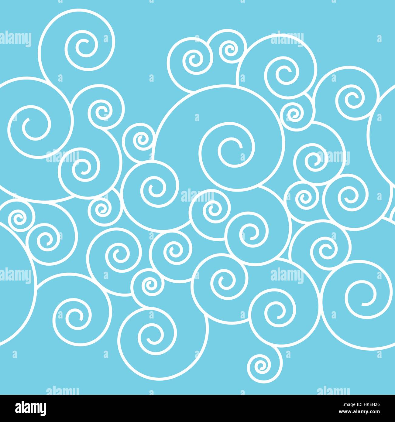 Seamless swirl border in sea colors Stock Vector Image & Art - Alamy