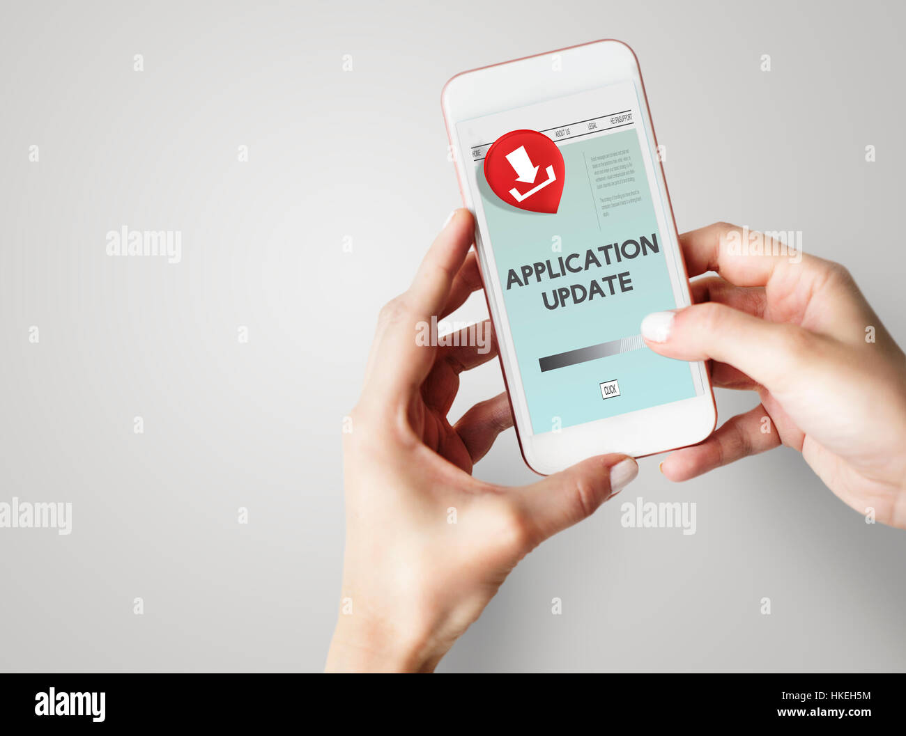 Application Update Download Concept Stock Photo - Alamy