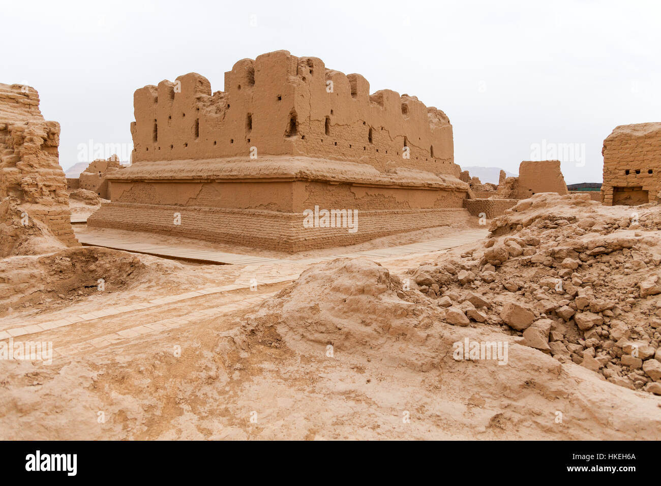 Ruins of Gaochang an ancient oasis. Xinjiang Uyghur Autonomous Region ...