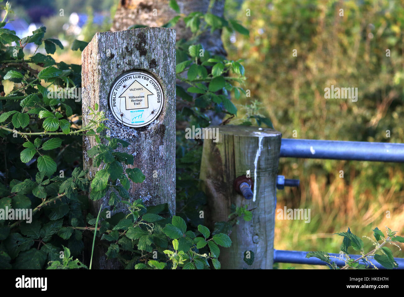 Footpath sign waymark arrow hi-res stock photography and images - Alamy