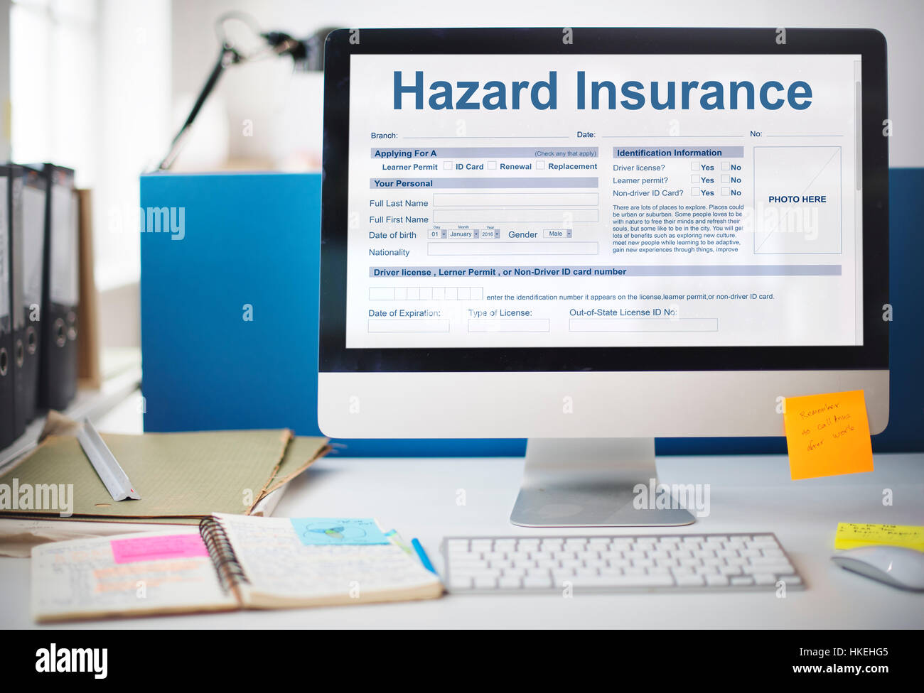 Hazard Insurance Damage Harm Risk Safety Concept Stock Photo - Alamy