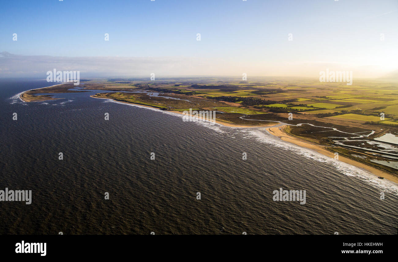 Aerial images of the Norfolk coastline Featuring: Norfolk coastline ...