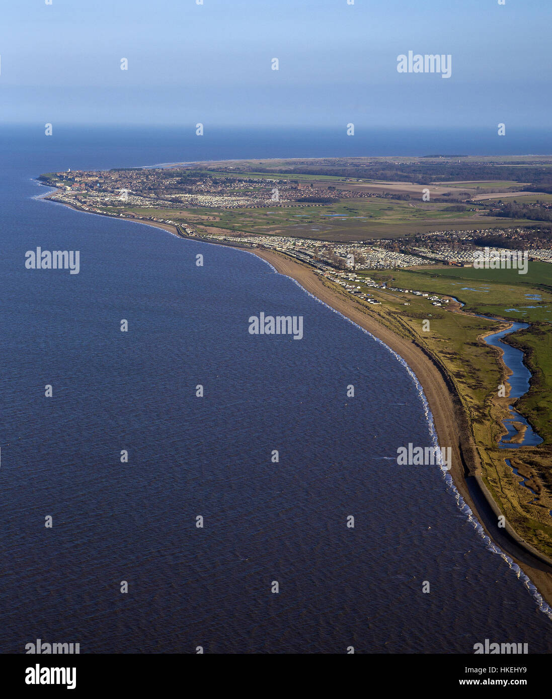 Aerial images of the Norfolk coastline Featuring: Norfolk coastline ...