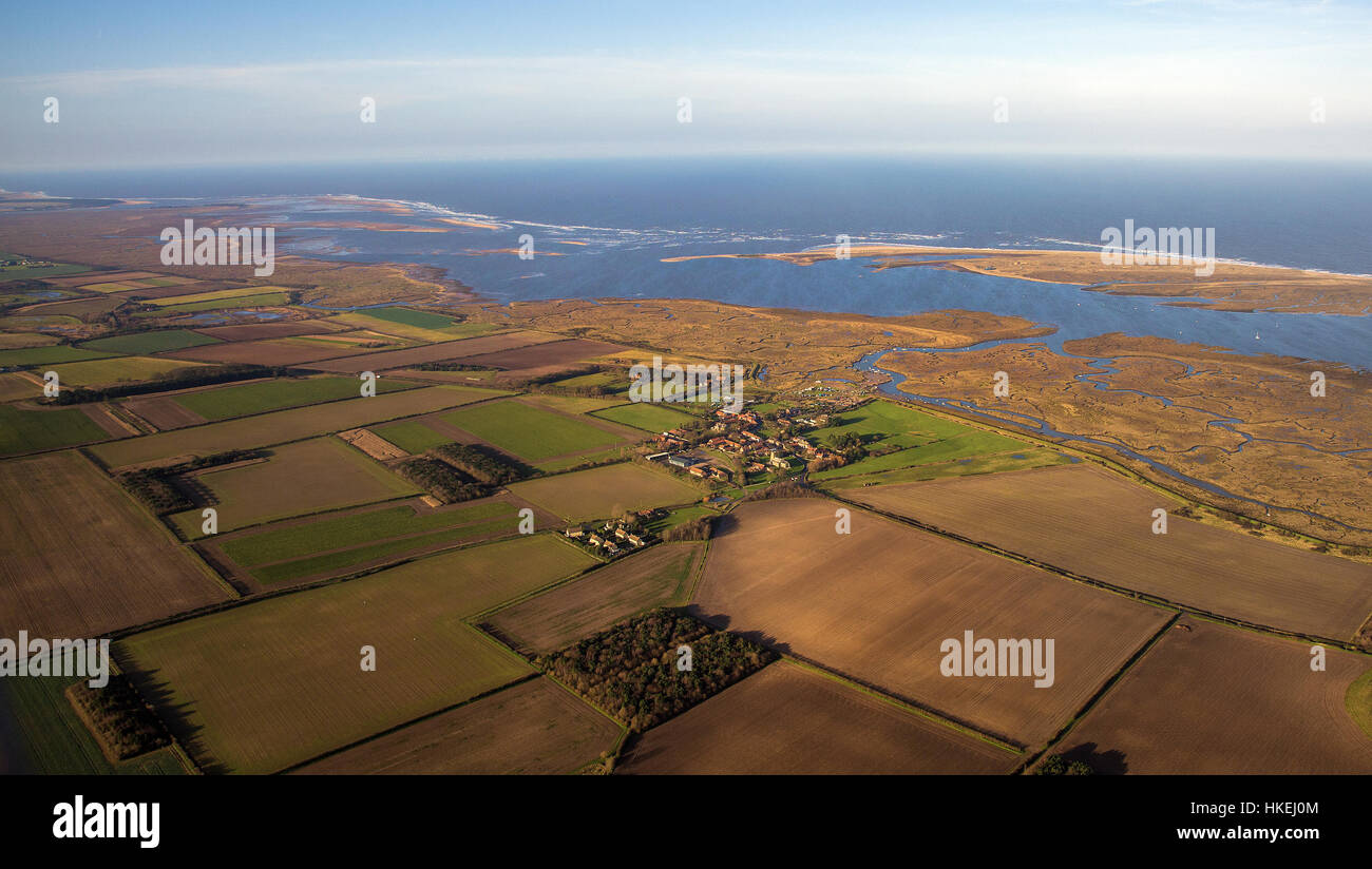 Aerial images of the Norfolk coastline Featuring: Norfolk coastline ...