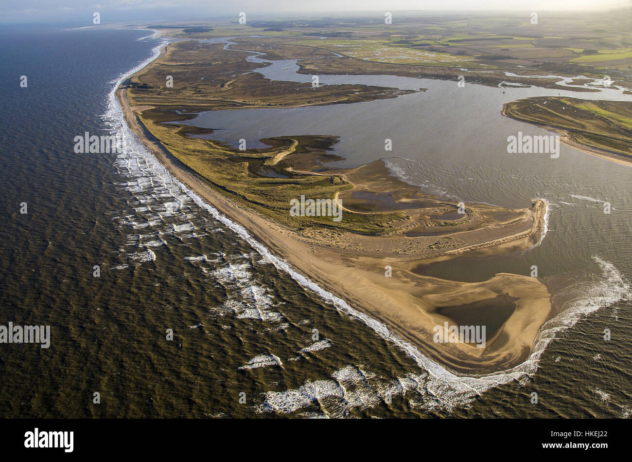 Aerial images of the Norfolk coastline Featuring: Norfolk coastline ...