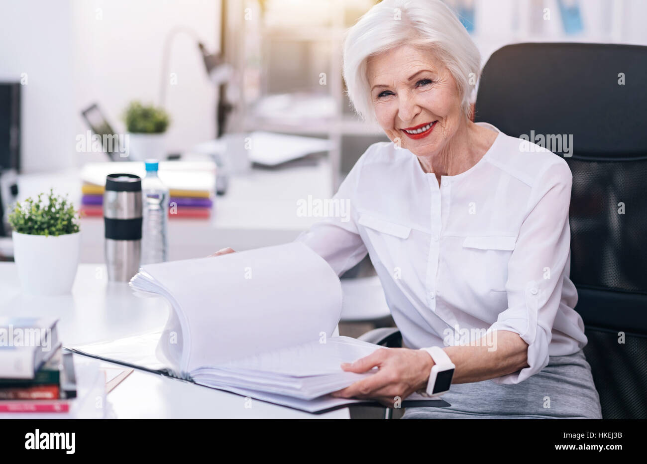 Charming business lady in formal hi-res stock photography and images ...