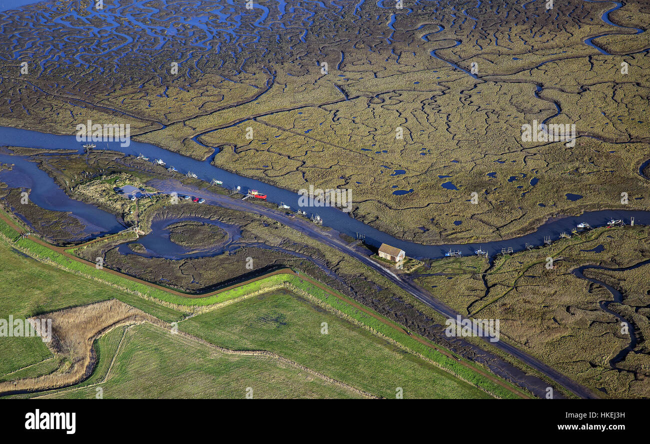 Aerial images of the Norfolk coastline Featuring: Norfolk coastline ...