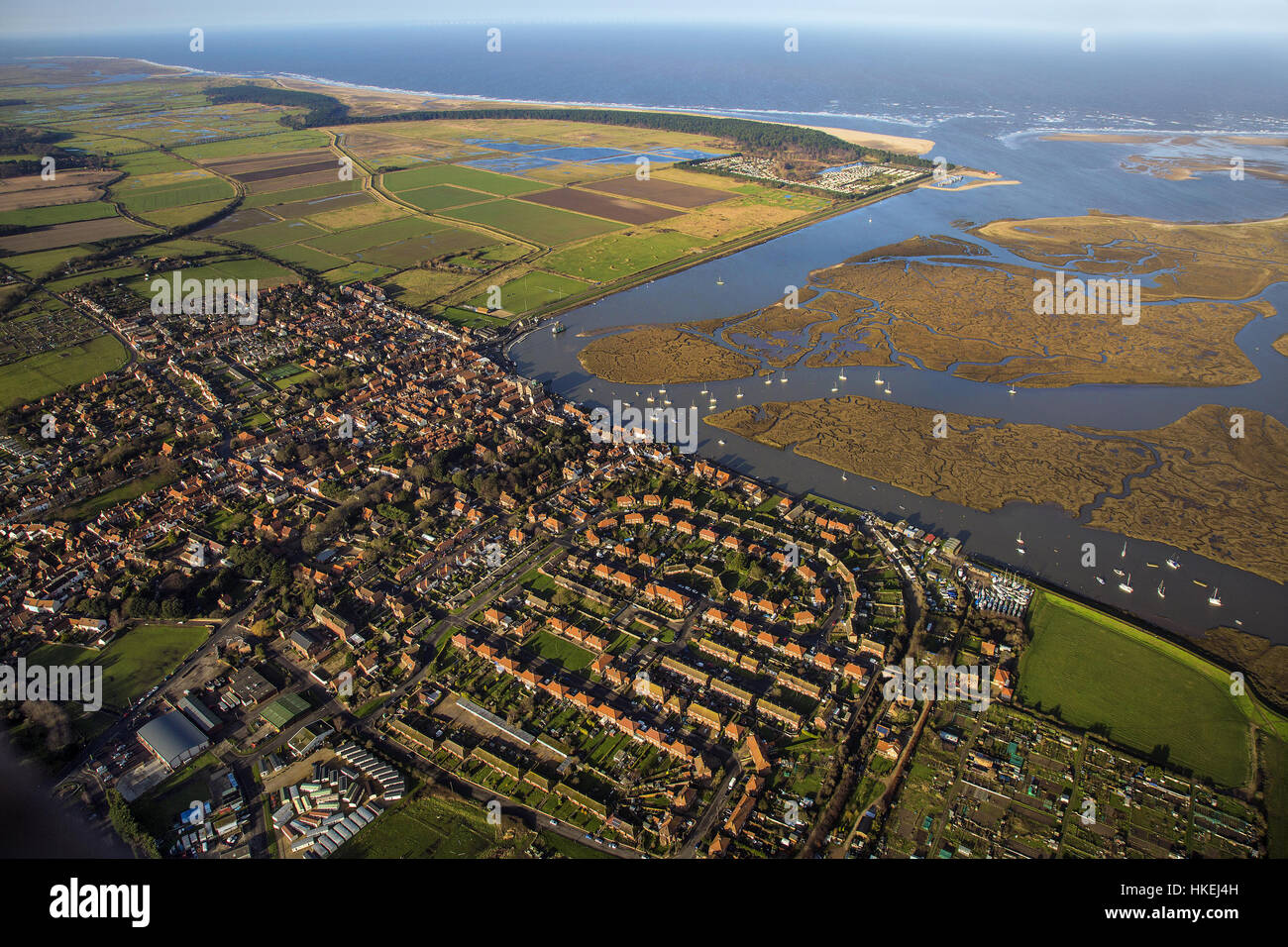 Aerial images of the Norfolk coastline Featuring: Norfolk coastline ...