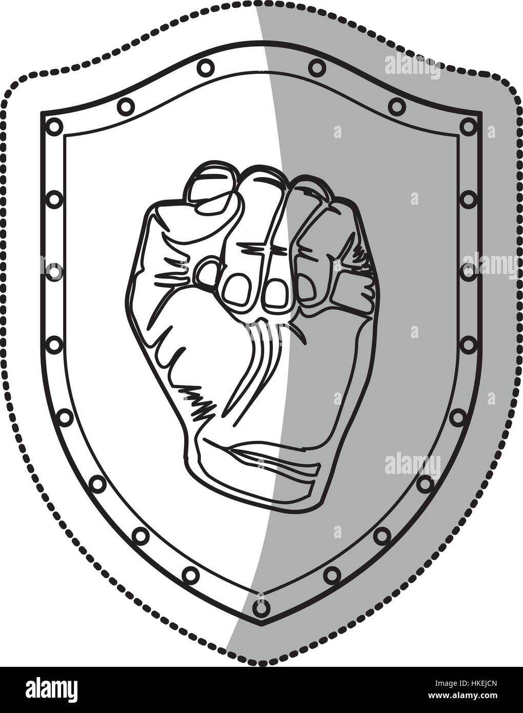 Raised fist symbol icon vector illustration graphic design Stock Vector ...