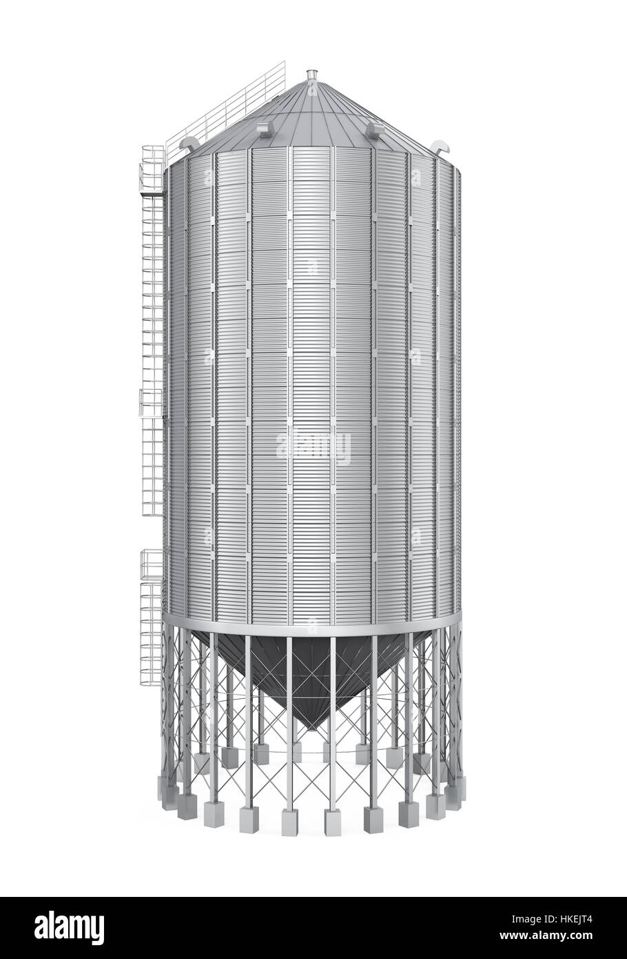 Bulk Feed Silo Isolated Stock Photo - Alamy