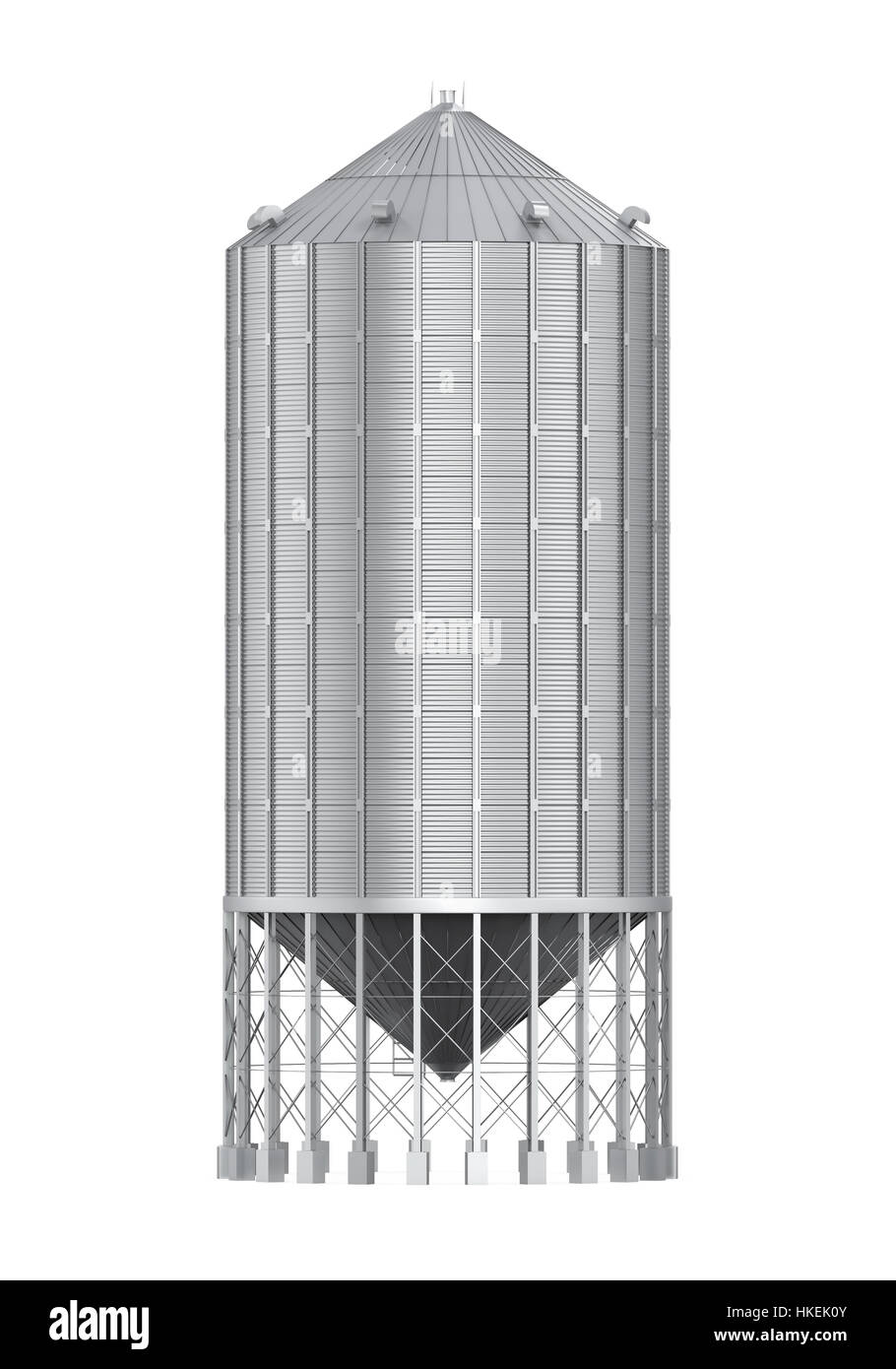 Bulk Feed Silo Isolated Stock Photo - Alamy