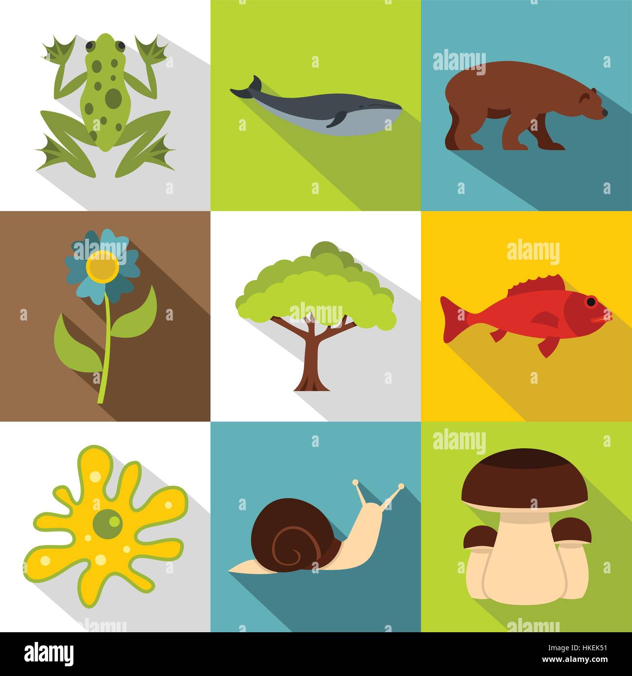 Environment icons set. Flat illustration of 9 environment vector icons ...